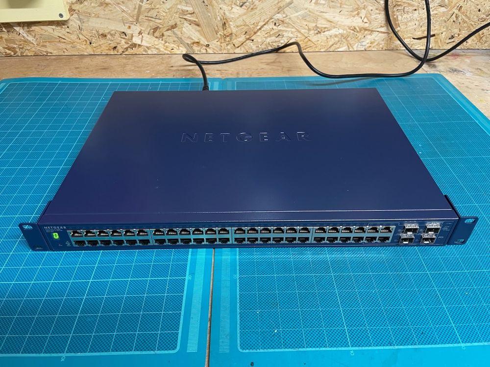 19" Netgear GS748TS – 48 Port Smart Gigabit Ethernet Switch (Neu ...