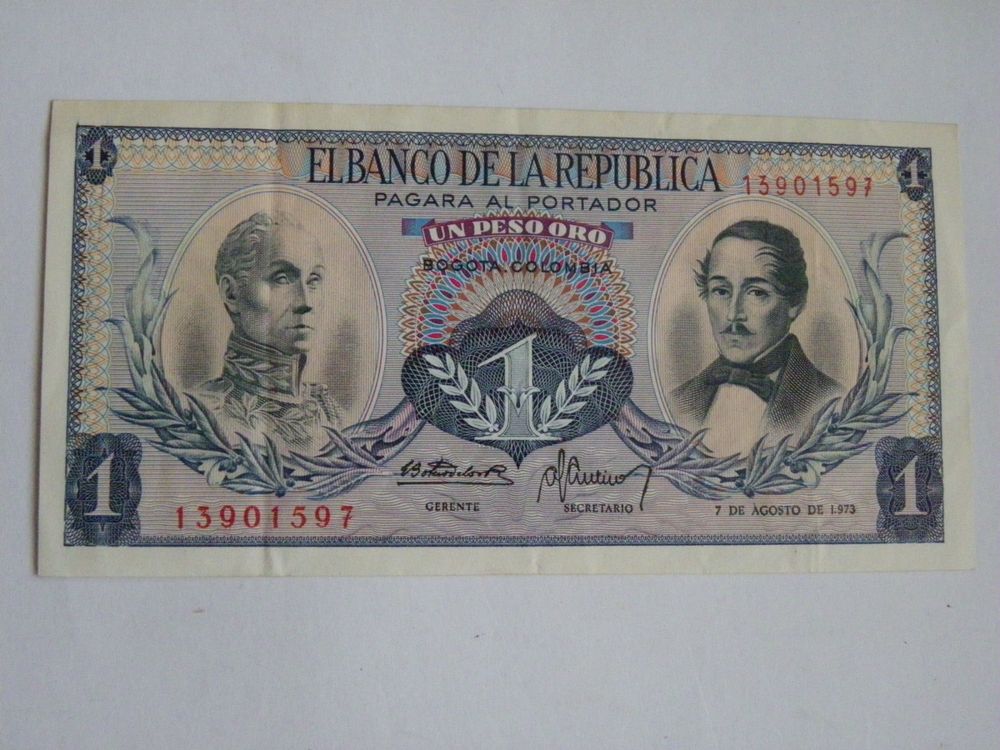 Kolumbianischer 1 Peso 1973 - Sammlerstück | Kaufen auf Ricardo