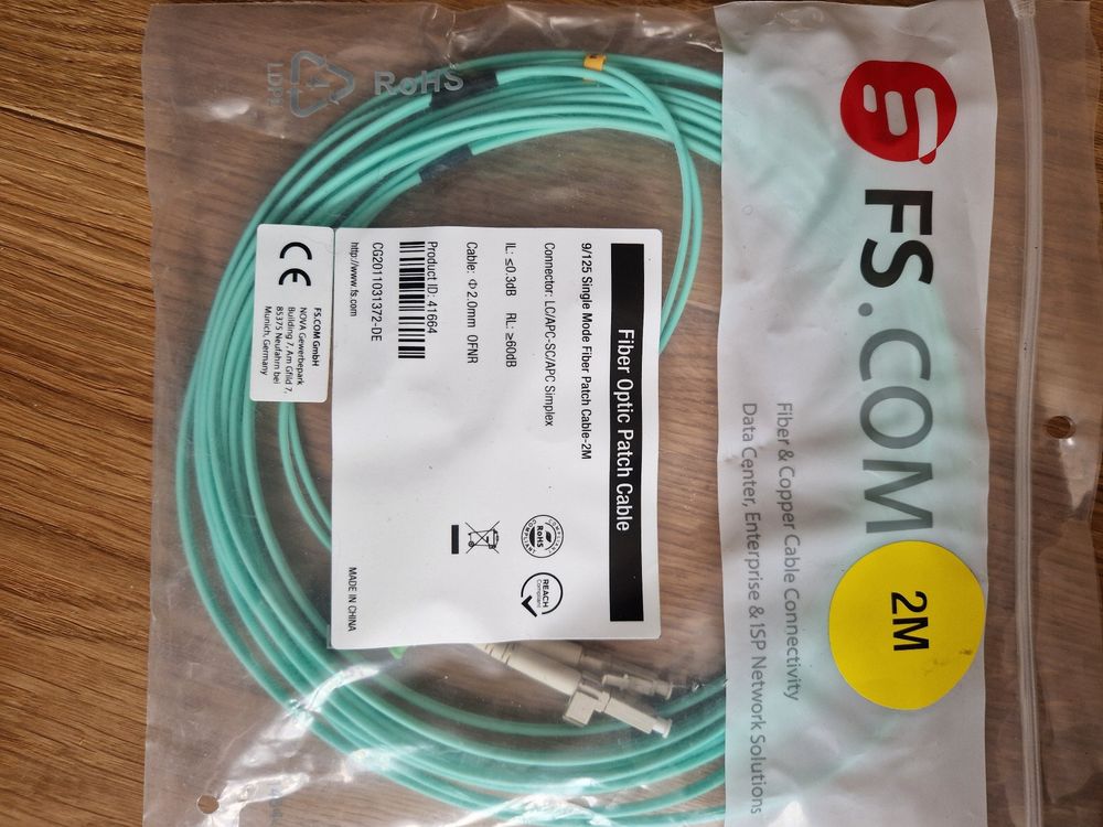 Glasfaserkabel Patch Kabel 2m (Neu (gemäss Beschreibung)) in Winterthur ...