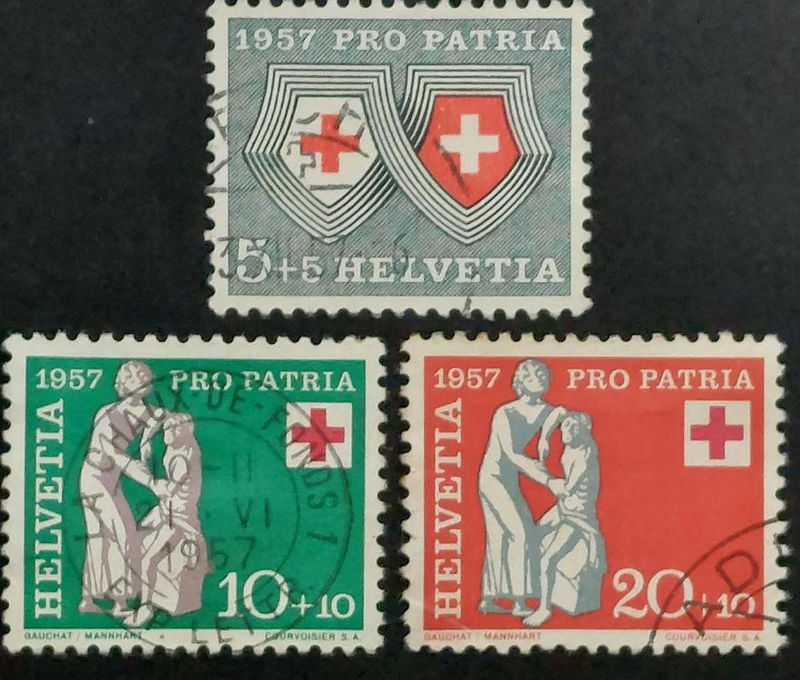 1957 Pro Patria B81-B83 ʘ gestempelt | Kaufen auf Ricardo