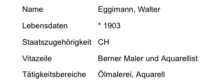 Eggimann Walter 1903 (Gebraucht) in Grosshöchstetten für CHF 90 – nur Abholung auf Ricardo kaufen