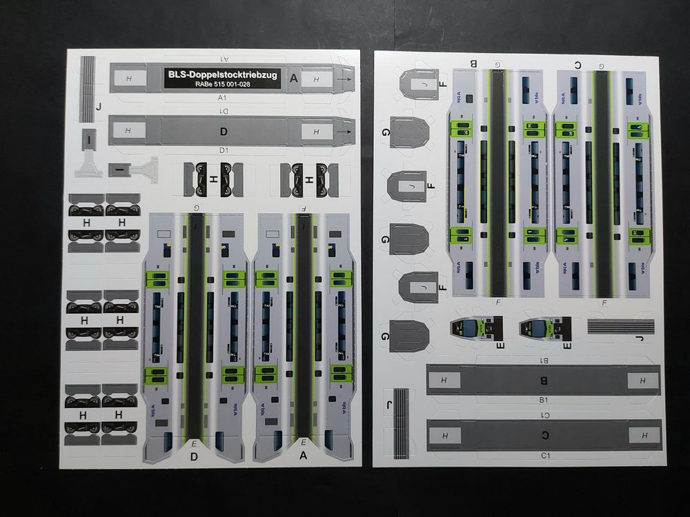Bastelbogen BLS Doppelstöcker (Neu (gemäss Beschreibung)) in Bern für ...