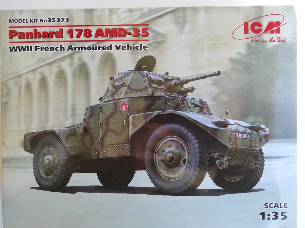 Panzerspähwagen Panhard 178 AMD-35 der Fr. Armée ICM 1/35 (Neu und ...