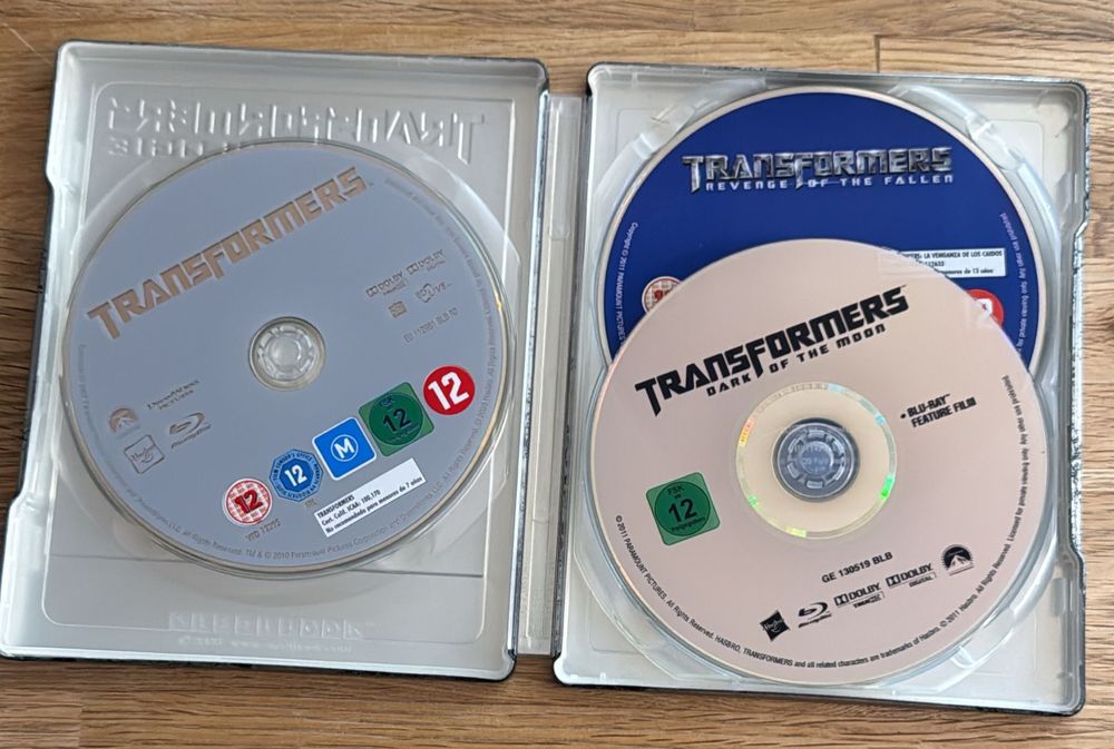 TRANSFORMERS TRILOGIE STEELBOOK BLU-RAY (Gebraucht) in Zürich für CHF ...