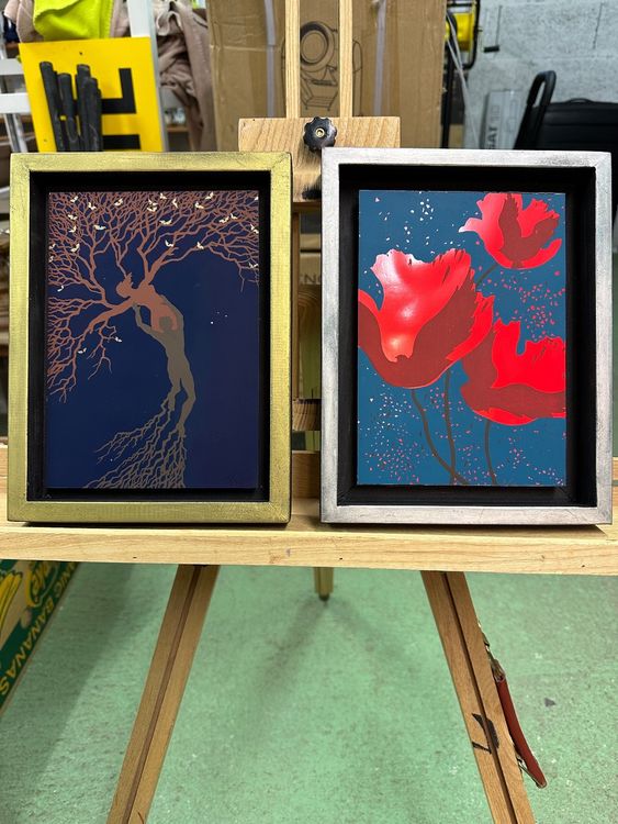 2 kleine Kunstwerke von Reinhard Fluri Solothurn (Gebraucht) in Saanen ...