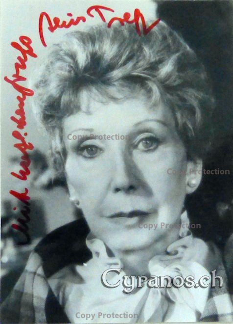 Alice Treff (1906-2003) Schauspielerin - Autogramm (Gebraucht) in ...