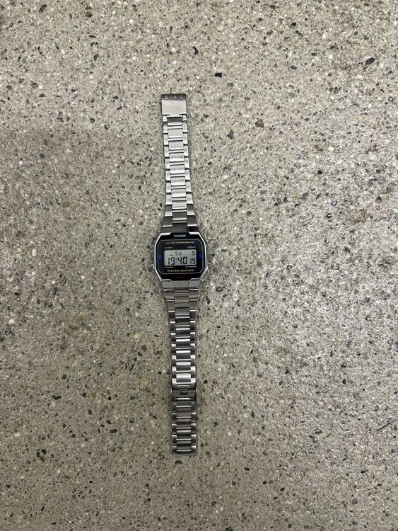 Vintage Casio A163W Edelstahl Retro Digitaluhr 80er (Gebraucht) in ...