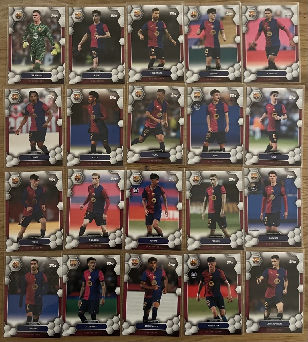 2024-25 Topps FC Barcelona Fan Set BASE Cards COMPLETE SET (Neu (gemäss ...