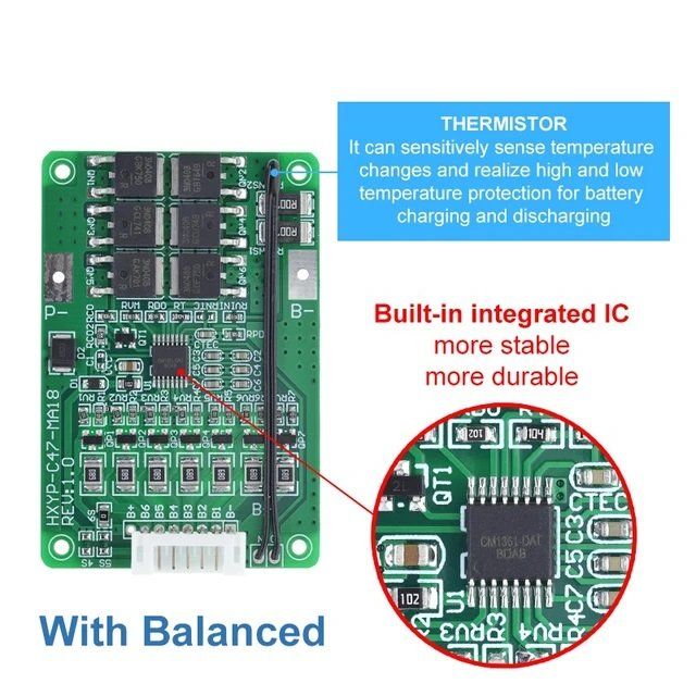7S BMS 16,8V 21V 20A Battery 18650 Li-Ion Lipo Balance | Kaufen auf Ricardo