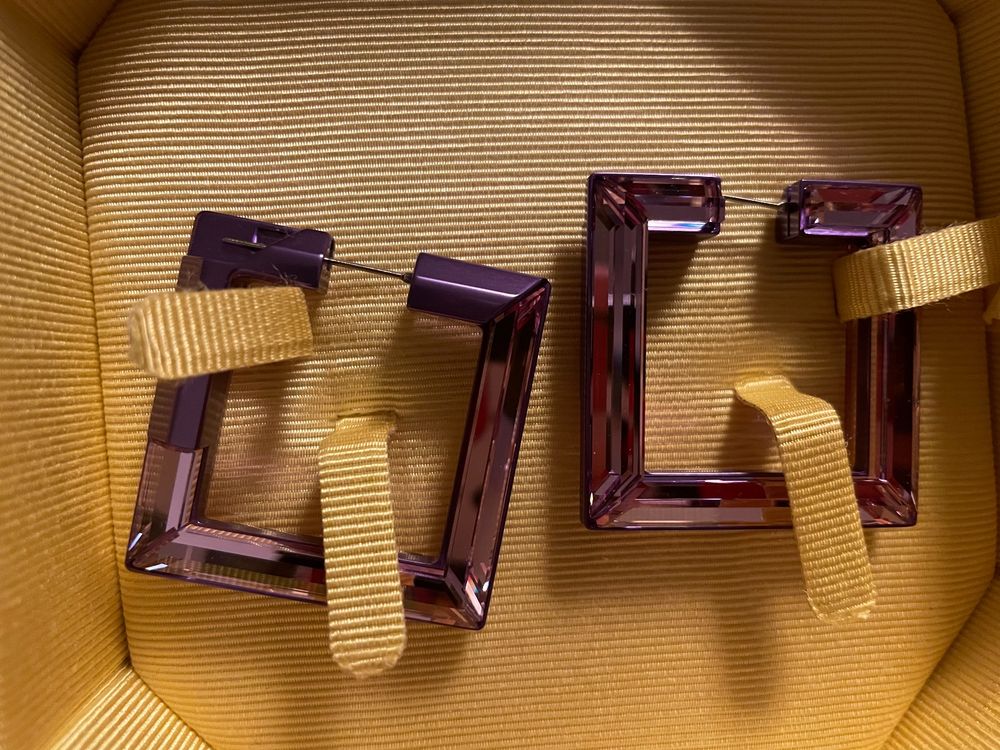 Swarovski luncet Hoop Lila Ohrringe (Neu und originalverpackt) in ...