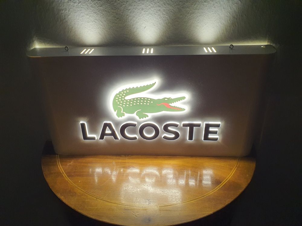 Leuchtreklame Lacoste Logo Werbung Retro Deko Reklame Lampe | Kaufen ...