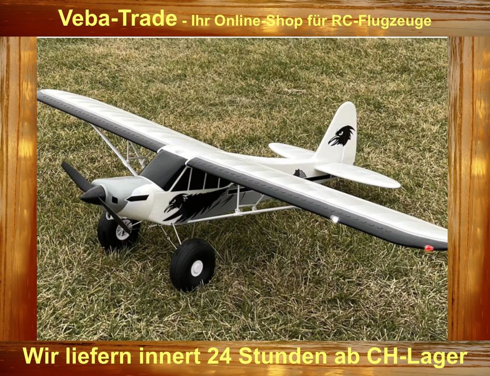 FMS Piper PA-18 Super Cub, Spannweite 130cm, Flaps, PNP (Neu und ...