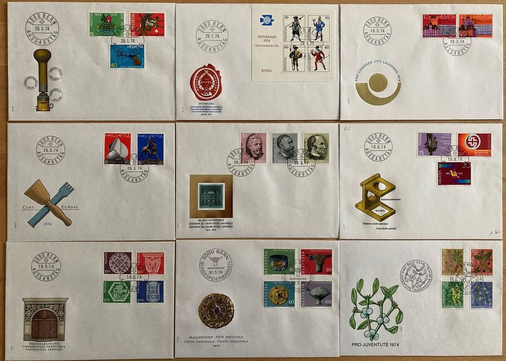 FDC Schweiz 1974 inkl. PP und PJ | Kaufen auf Ricardo