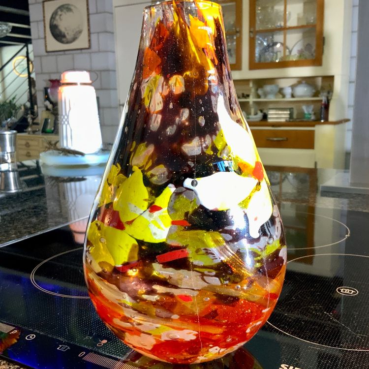 MURANO ANTIKE VASE VOM KUNSTLER SIGNIERT, TOP, H-23 CM | Kaufen auf Ricardo