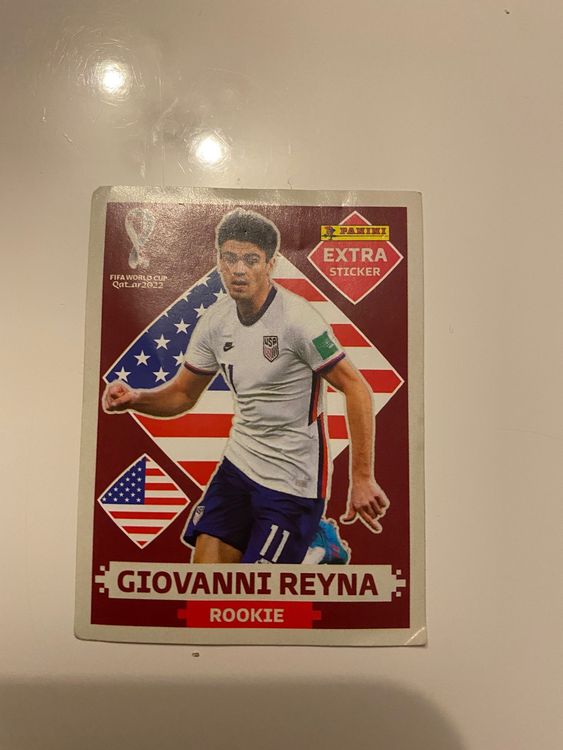Panini Extra Sticker Giovanni Reyna Base Red WM 2022 (Gebraucht) in ...