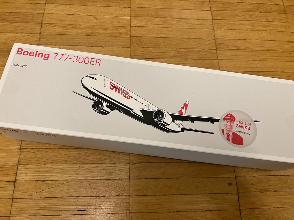 SWISS Boeing 777-300ER Airplane 1:200 « Normal Edition » (Neu und ...