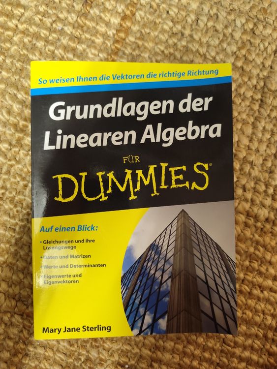 Grundlagen der Linearen Algebra for Dummies (Gebraucht) in für CHF 1 ...