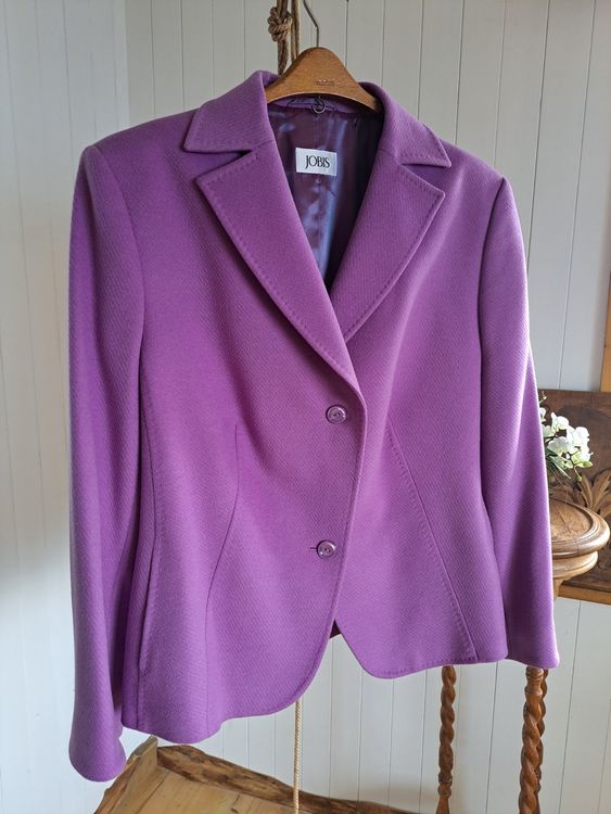 JOBIS Wollblazer Blazer Jacke True Vintage 48 Violett (Gebraucht) in ...