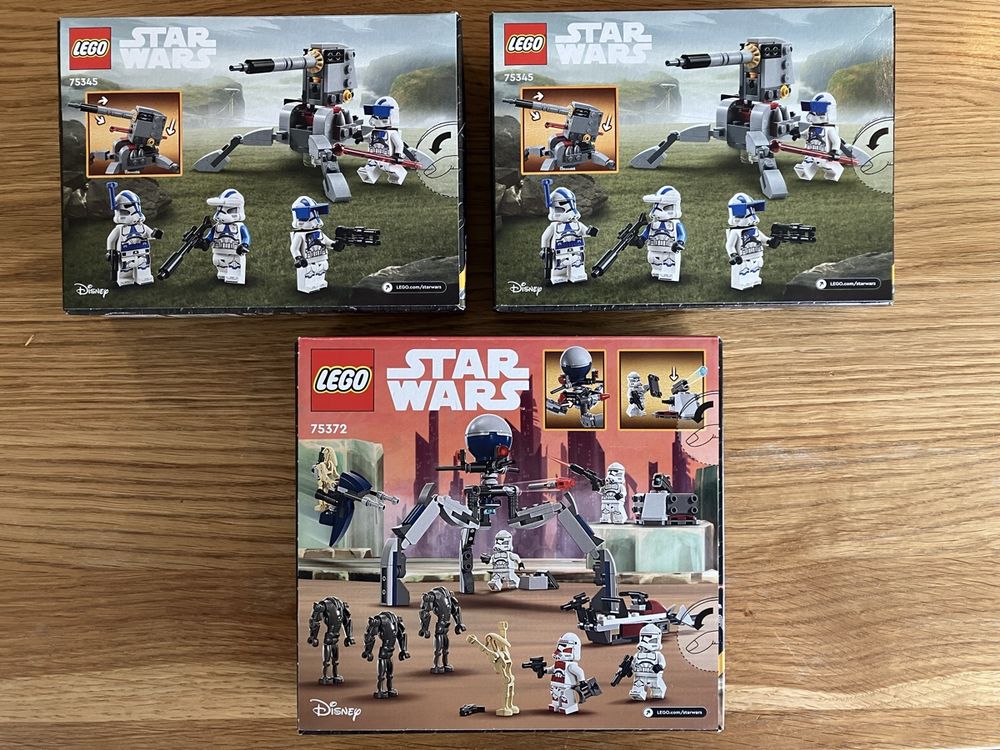 3 Lego Clone Trooper Battle Packs - Lego 75345 & Lego 75372 | Kaufen ...