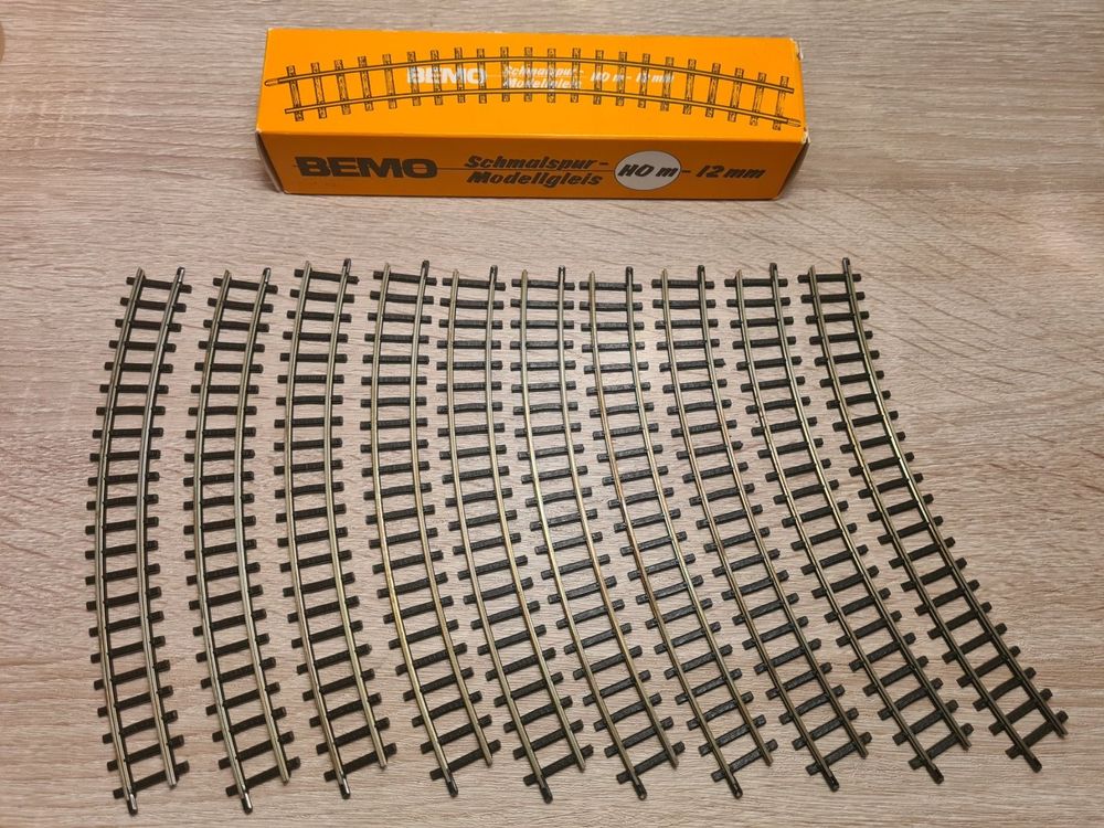 Bemo 10 x 4230 gebogenes gleis OVP H0m | Kaufen auf Ricardo