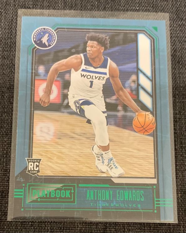 NBA Anthony Edwards Playbook Green Rookie Card (Neu (gemäss ...