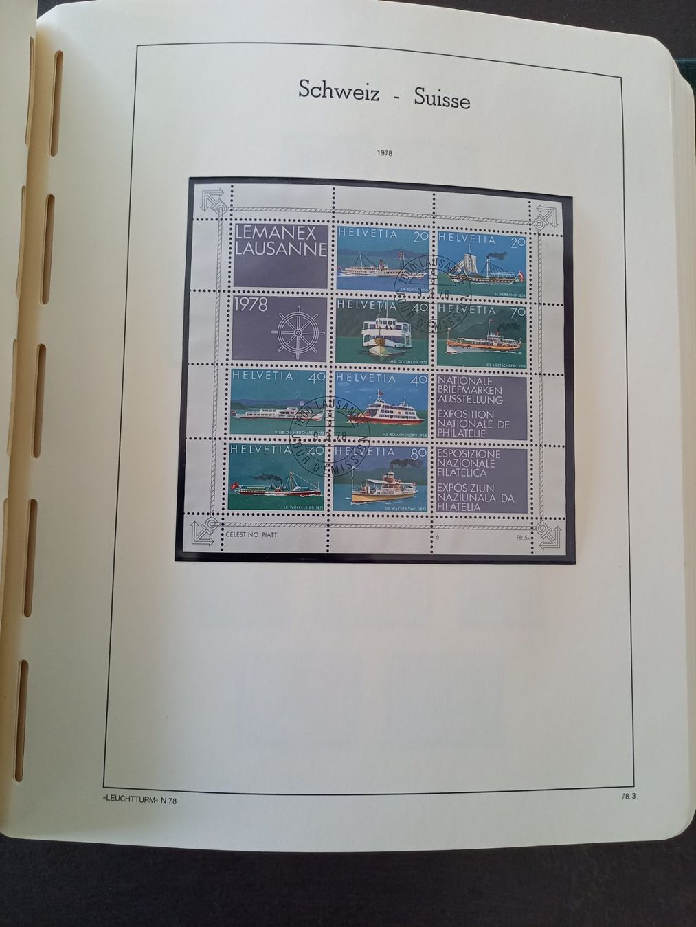 Album Leuchtturm + feuilles préimprimées + timbres 1965-2000 (D ...