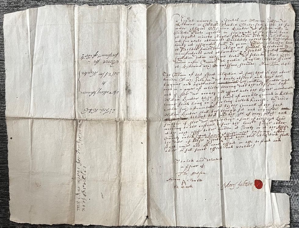 Antike Handgeschriebene Brief aus 1646 | Kaufen auf Ricardo