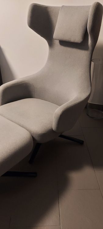 Poltrona VITRA Grand Repos & Ottoman Grigio (Gebraucht) in Paradiso für ...