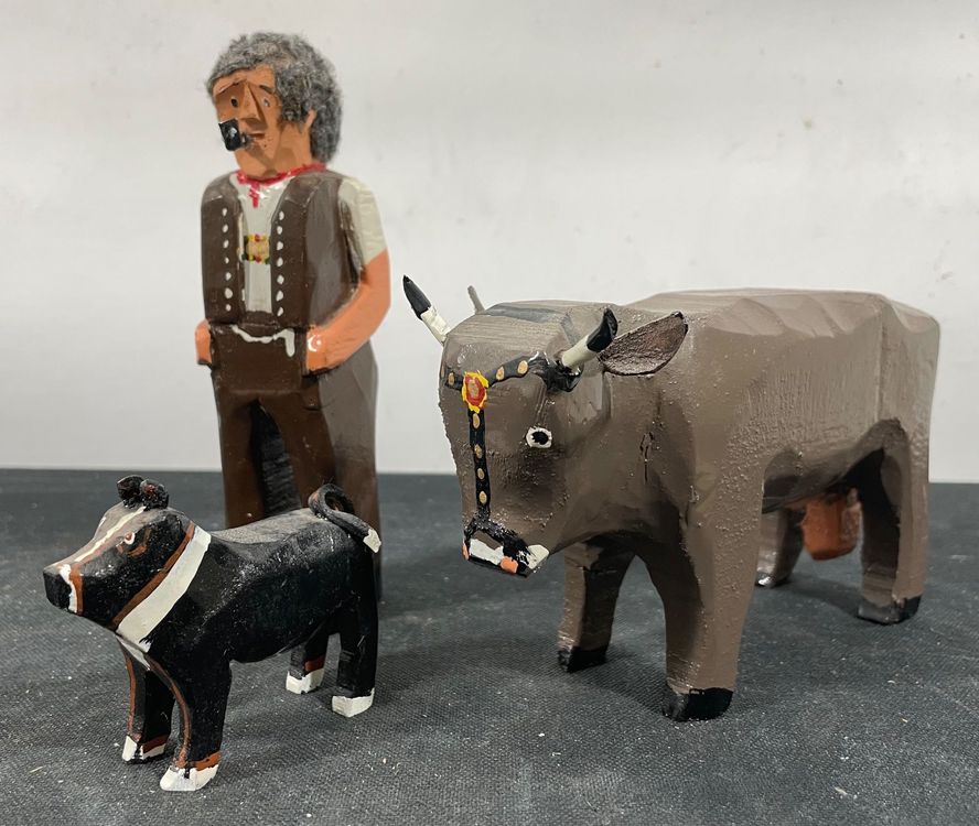 David Locher geschnitzte Appenzeller Skulpturen | Kaufen auf Ricardo