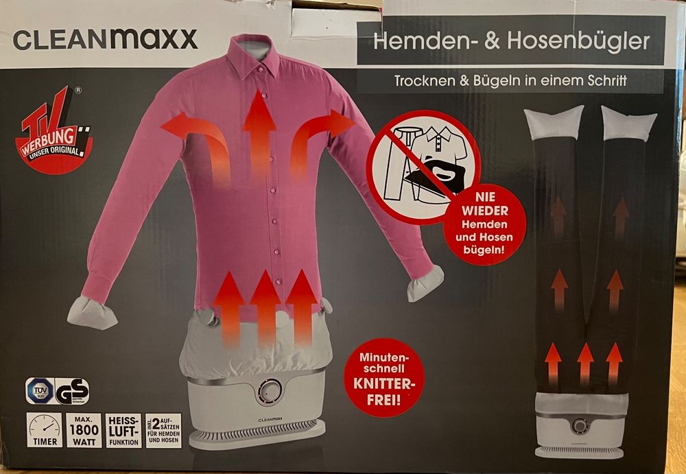 Cleanmaxx - Hemden- & Hosenbügler | Kaufen auf Ricardo