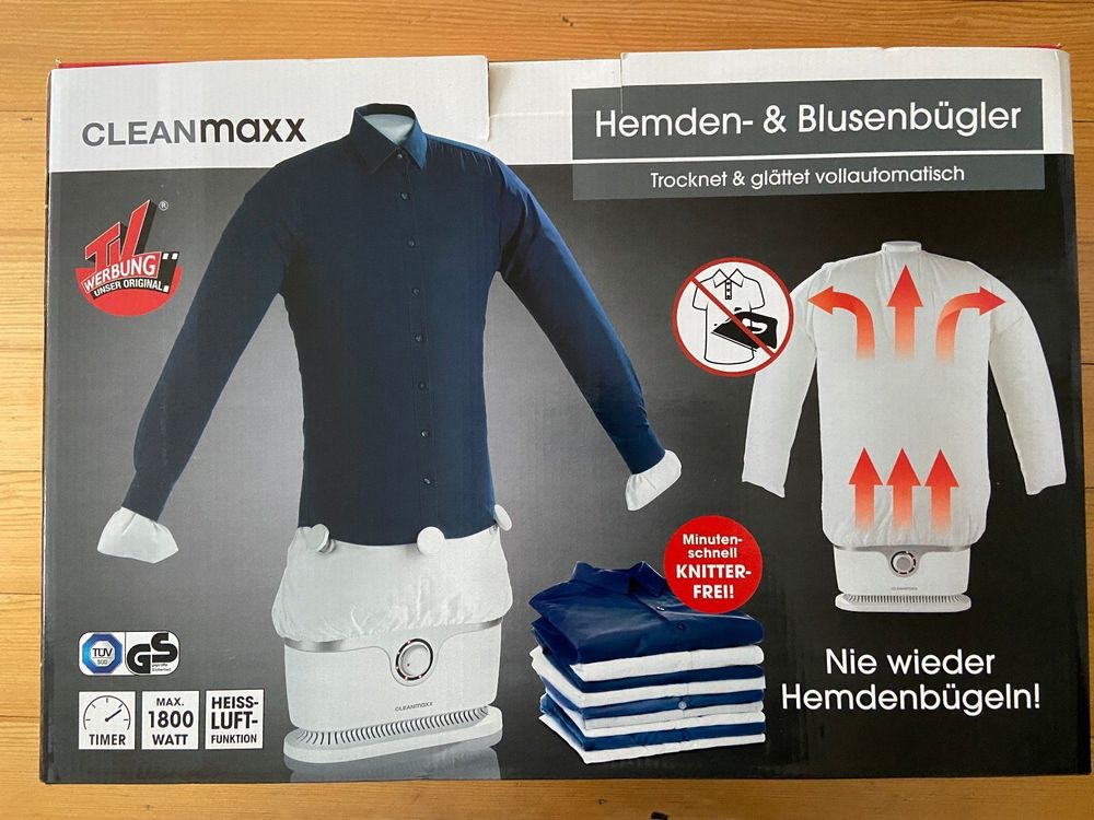 Cleanmaxx Hemden- und Blusenbügler (Gebraucht) in Zofingen für CHF 49.9 ...