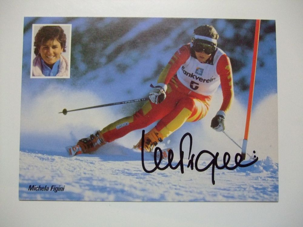 MICHELA FIGINI (CH) AUTOGRAMMKARTE (Gebraucht) in Schachen b. Reute für ...