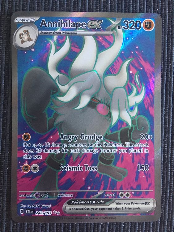 Pokemon Paldea Evolved Annihilape EX Fullart Englisch (Neu (gemäss ...