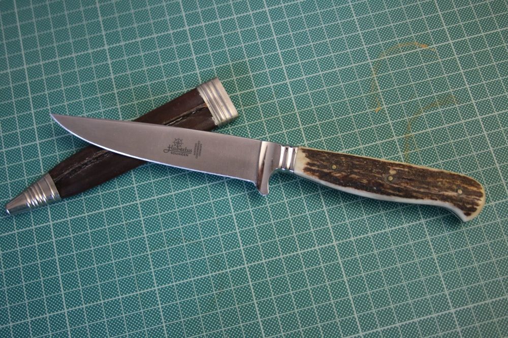 Hubertus Solingen Jagd Messer mit Hirschhorngriff (Gebraucht) in ...