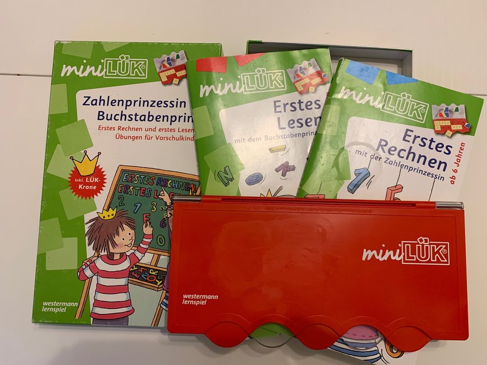 Mini Lük mit Kasten und 2 Heften (Gebraucht) in Schönenbuch für CHF 25 ...