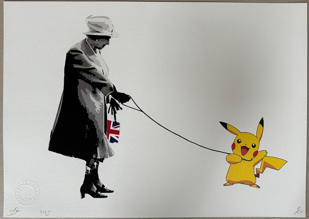 Death: Queen Elizabeth & Pikachu Pokemon, signiert 9/100 (Neu (gemäss ...