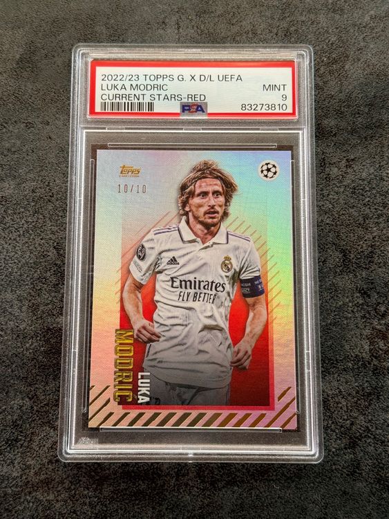Luka Modric /10 - Topps Gold Uefa UCL 2022-23 - PSA 9 POP 1 (Gebraucht ...