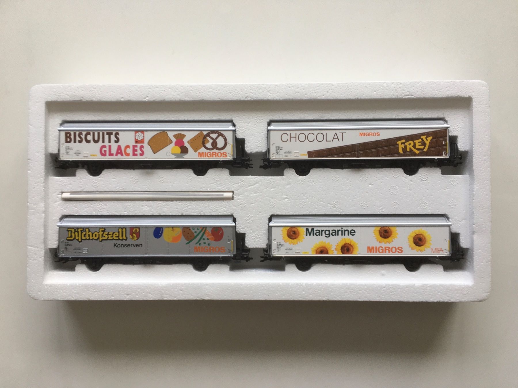 Märklin H0 4785 Schiebewand-Wagen-Set SBB der Migros (Neu (gemäss ...