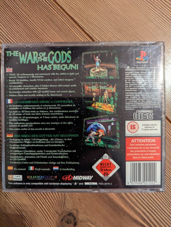 Sony Game Playstation one War Gods | Kaufen auf Ricardo