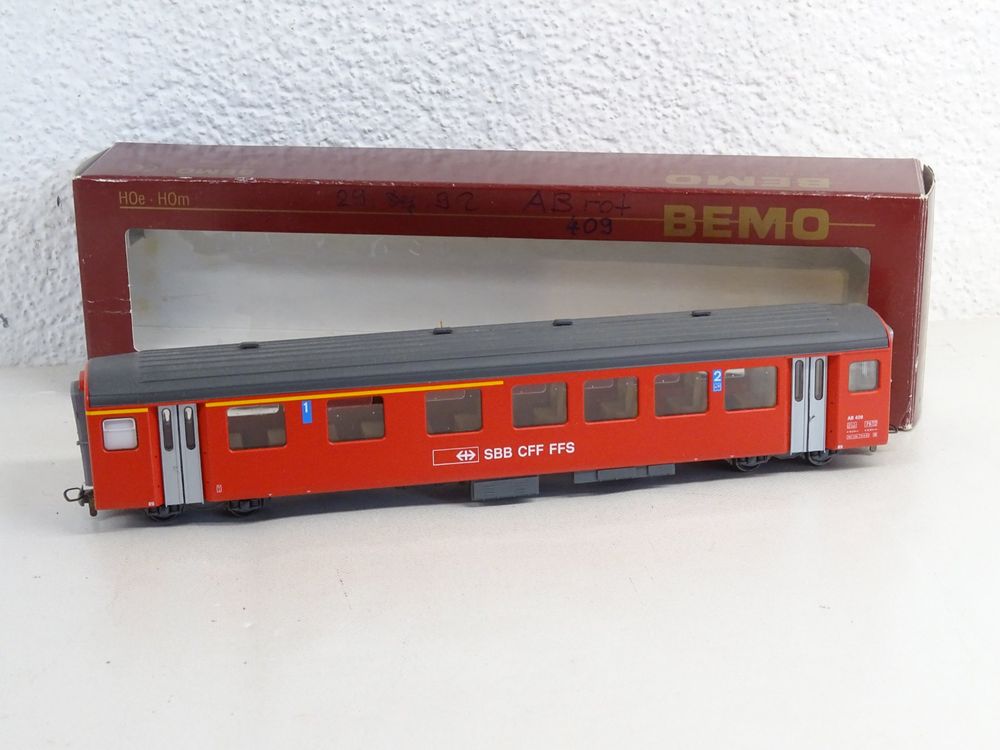 Bemo 3277 429 SBB Brünig Personenwagen AB409, H0m,GS/DC,OVP (Gebraucht ...