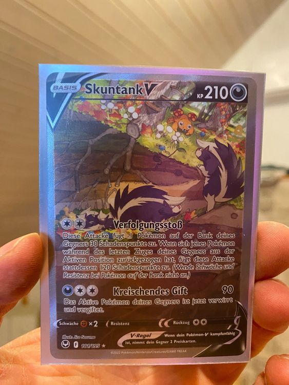 Skuntank V Alt Art 181/195 Silberne Sturmwinde Pokemonkarte | Kaufen ...