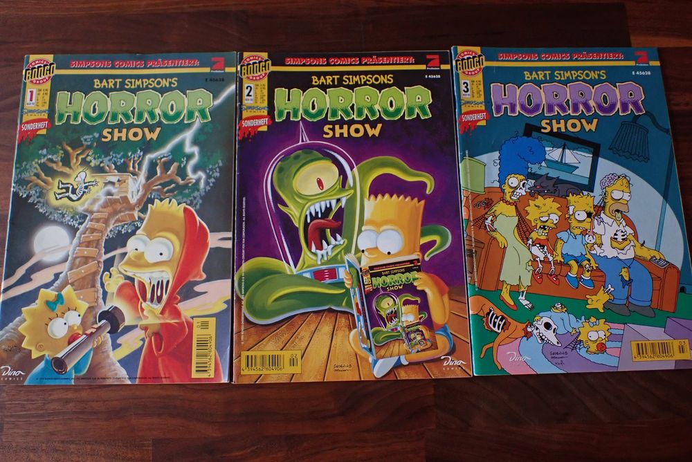 BART SIMPSONS HORROR SHOW Comics Sonderheft Nr. 1 bis 3 | Kaufen auf Ricardo
