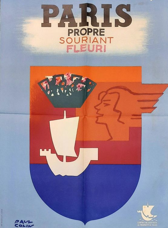 PAUL COLIN 1892 - 1983 AFFICHE ORIGINALE COULEURS VERS 1950 (Gebraucht ...