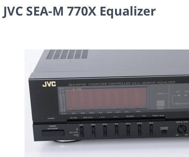 JVC SEA-M770 BK HiFi EQualizer (Gebraucht) in Affoltern am Albis für CHF 170 – nur Abholung auf ...