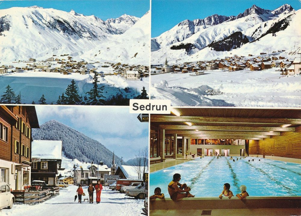 Sedrun im winter gel. 1973 | Kaufen auf Ricardo