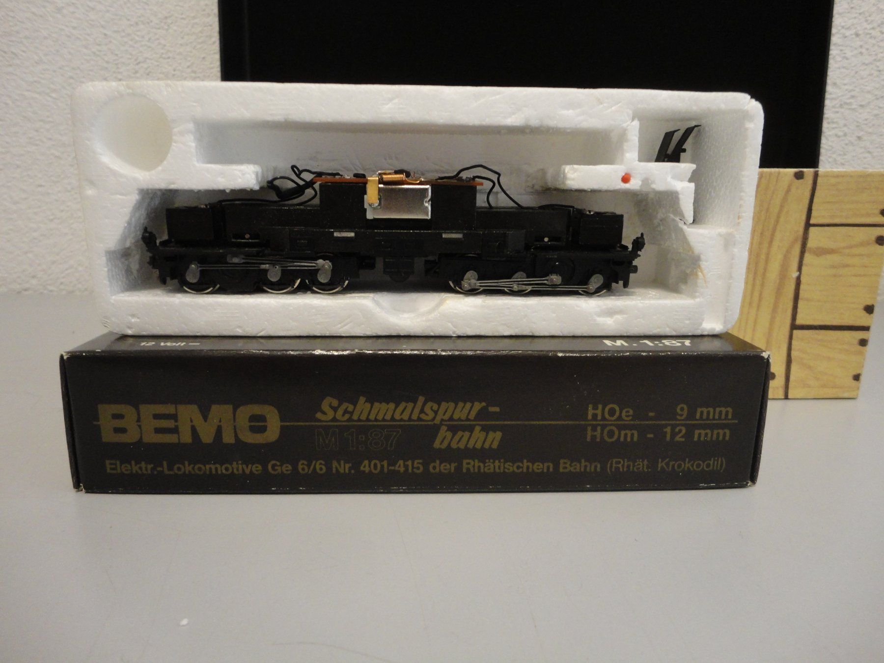 Bemo RhB Ge 6/6 I Krokodil 410, Kroki Fahrgestell 3 polig (Defekt) in ...