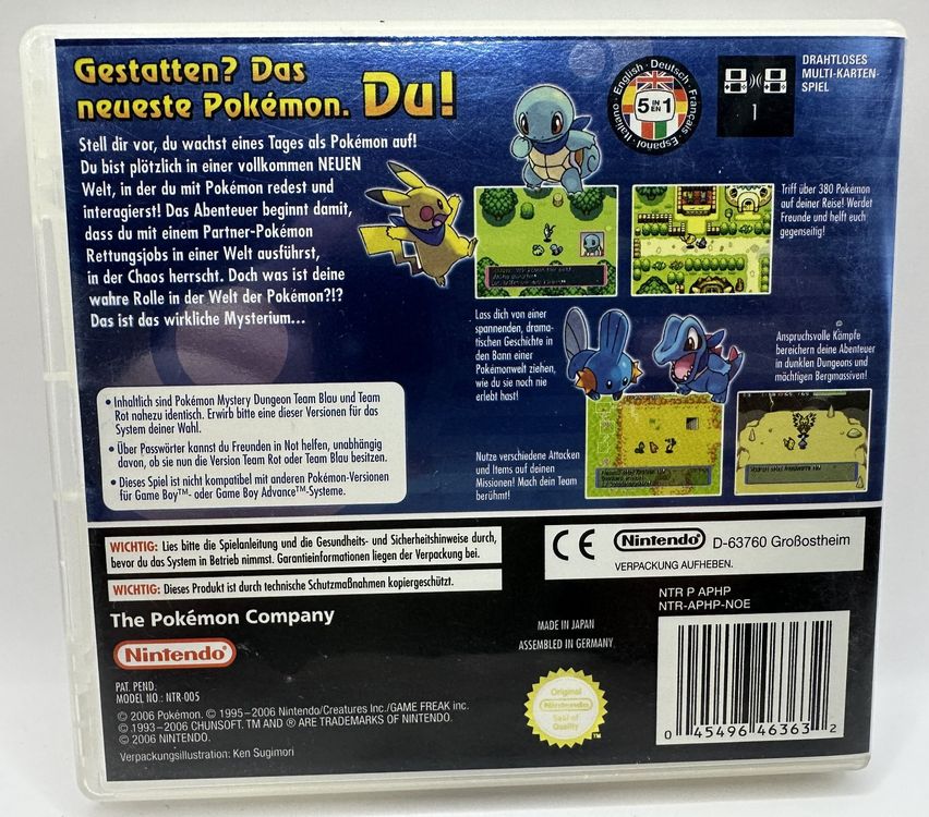 Pokémon Mystery Dungeon - Team Blau - Nintendo DS (OVP) | Kaufen auf ...