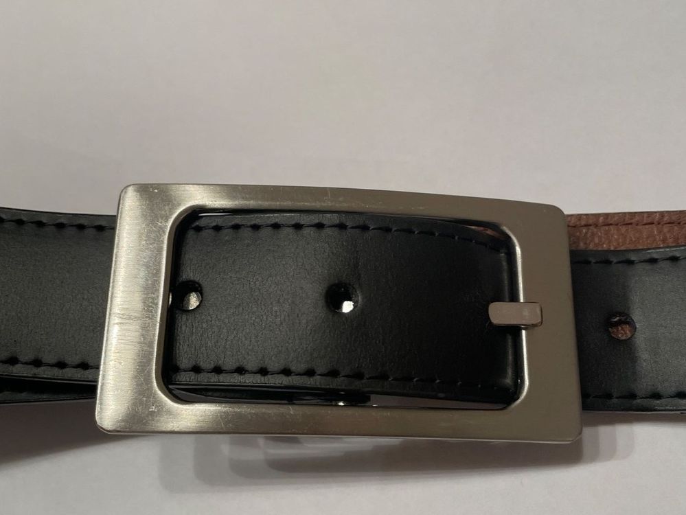 Schwarzer Gürtel 75 cm x 3 cm mit matter silbernen Schnalle | Kaufen ...