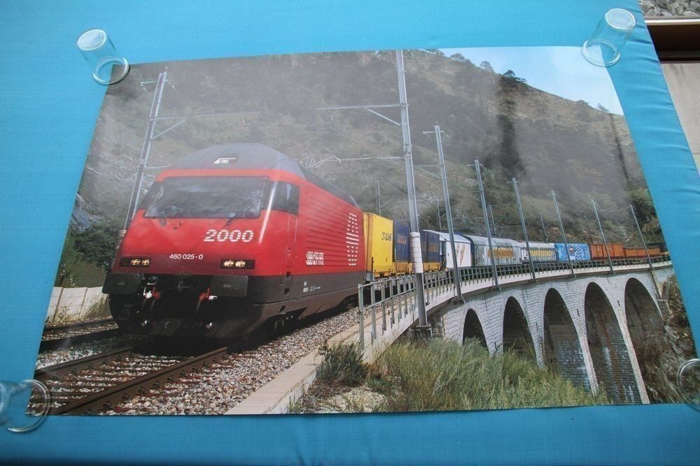 SBB, Lok 2000, Re 460 mit Güterzug, BLS Südrampe, Hohtenn (Neu (gemäss ...