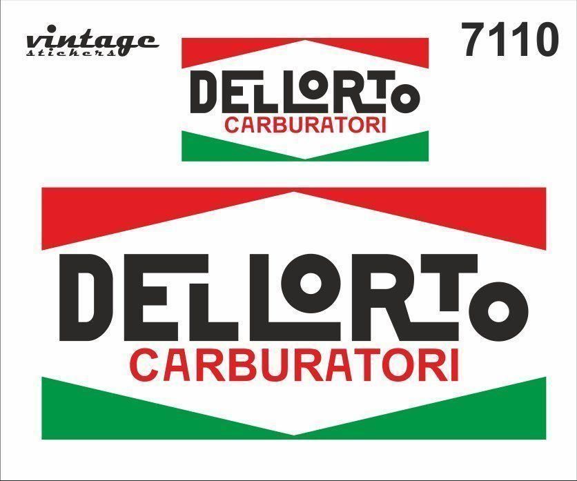 Dellorto Vergaser Aufkleber Sticker 2teilig (Art. 7110) (Neu und ...